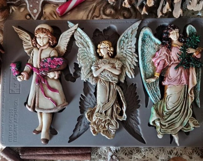 NEW! Elegant Archangel Christmas Silicone Molds | Redesign With Prima ...