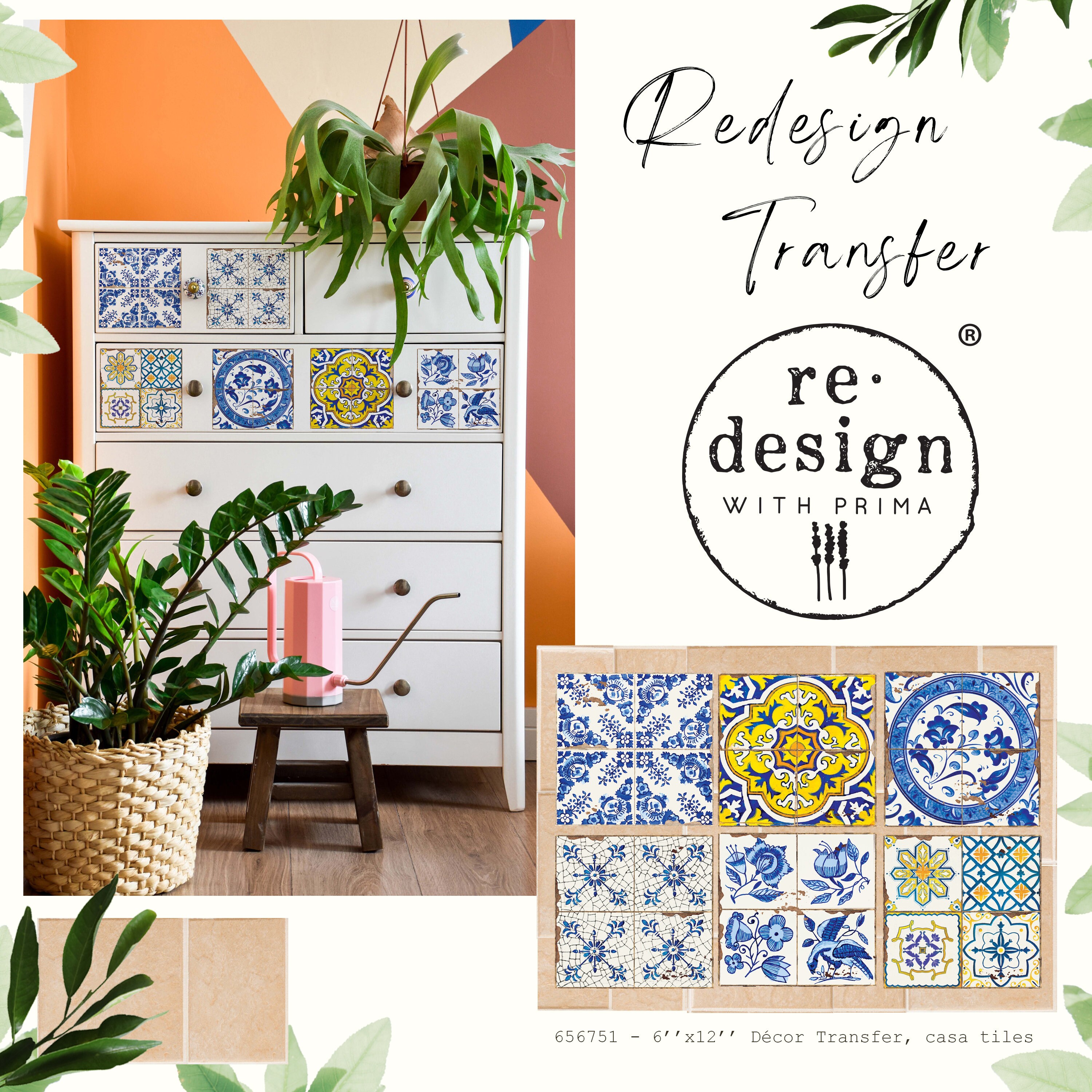 Rub on Transfers CASA TILES by Redesign With Prima Decor - Etsy