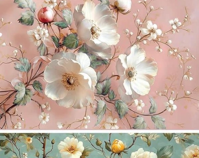 New! A3 Decoupage Paper Pack PURE PETAL ELEGANCE || Redesign With Prima ...
