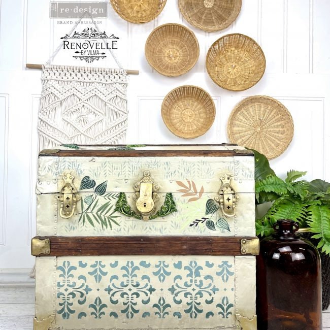 MODERN DAMASK STENCIL Stick & Style Cece Restyled Stencil 1 - Etsy
