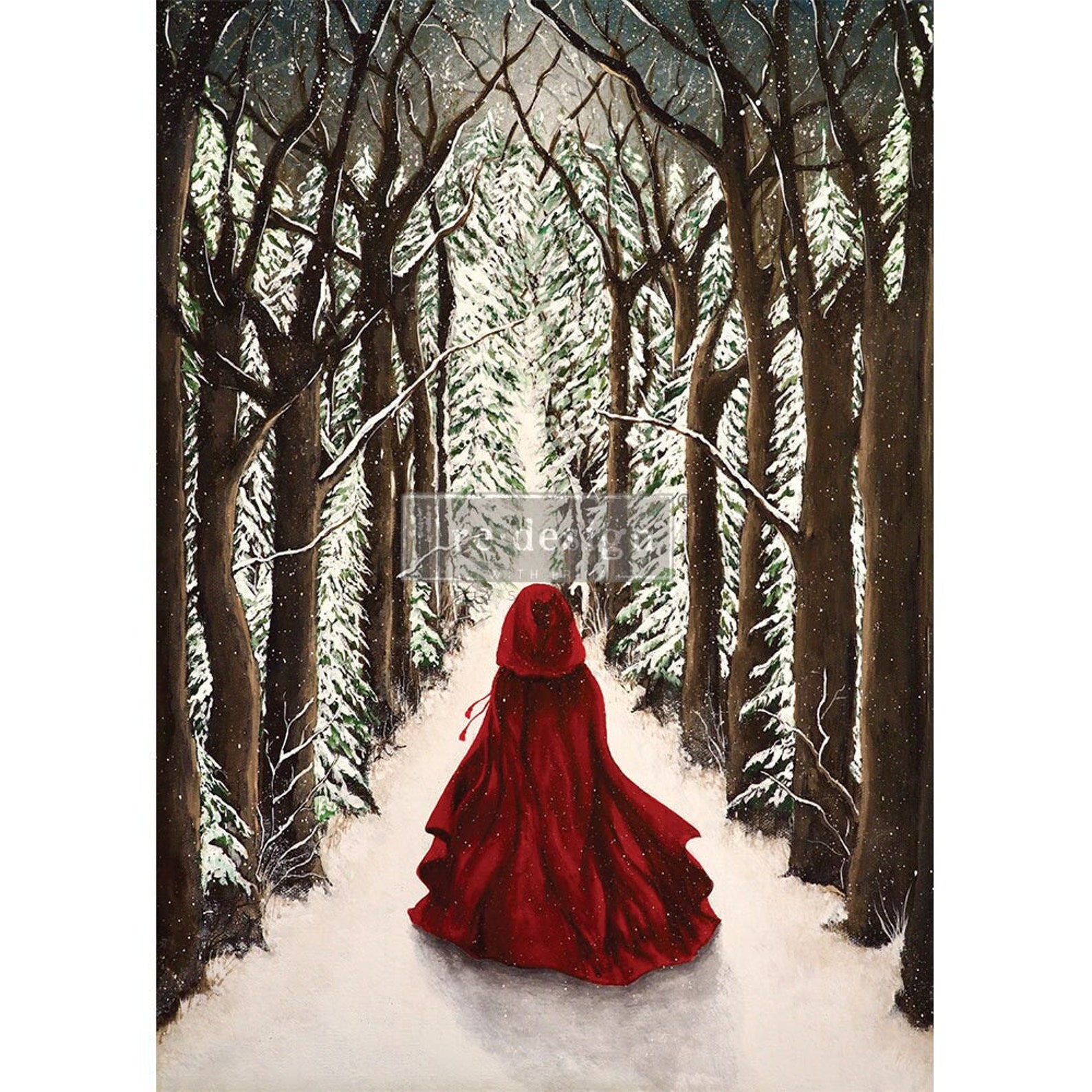 Decoupage Rice Paper IN DEEP FOREST Redesign With Prima A1 - Etsy