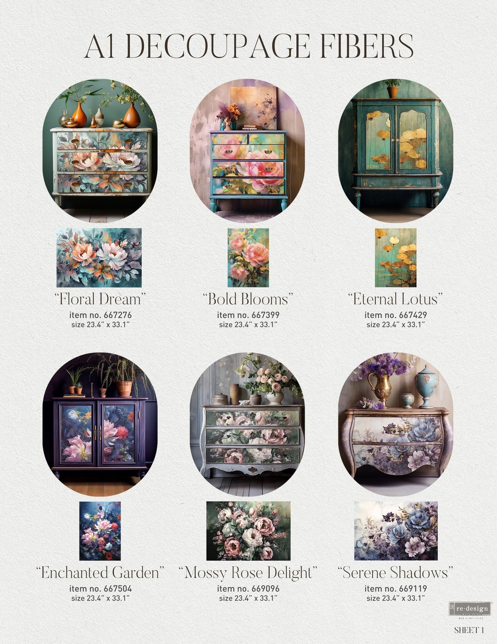 Rustic Refuge Decoupage Paper for Furniture | Redesign With Prima ...