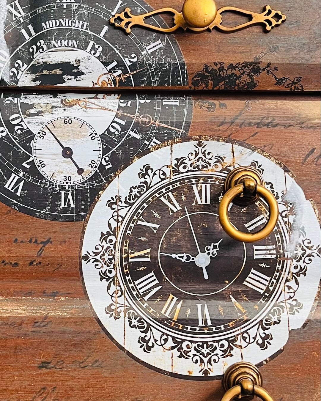 Rub on Transfers for Furniture and Crafts VINTAGE CLOCKS || Redesign ...