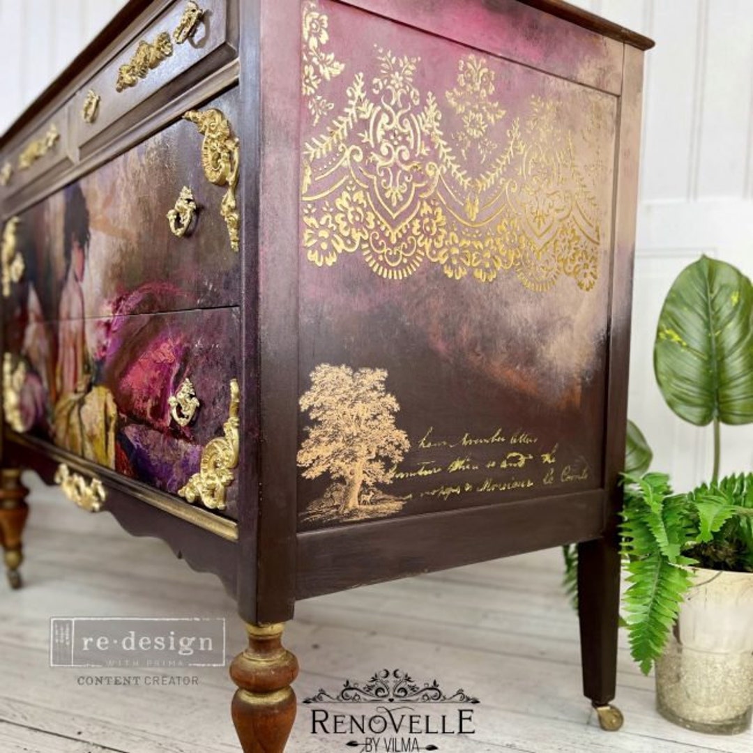 Elegant Lace Redesign Decor Stencil (9.5″X8.6″), 0.8MM THICKNESS ...