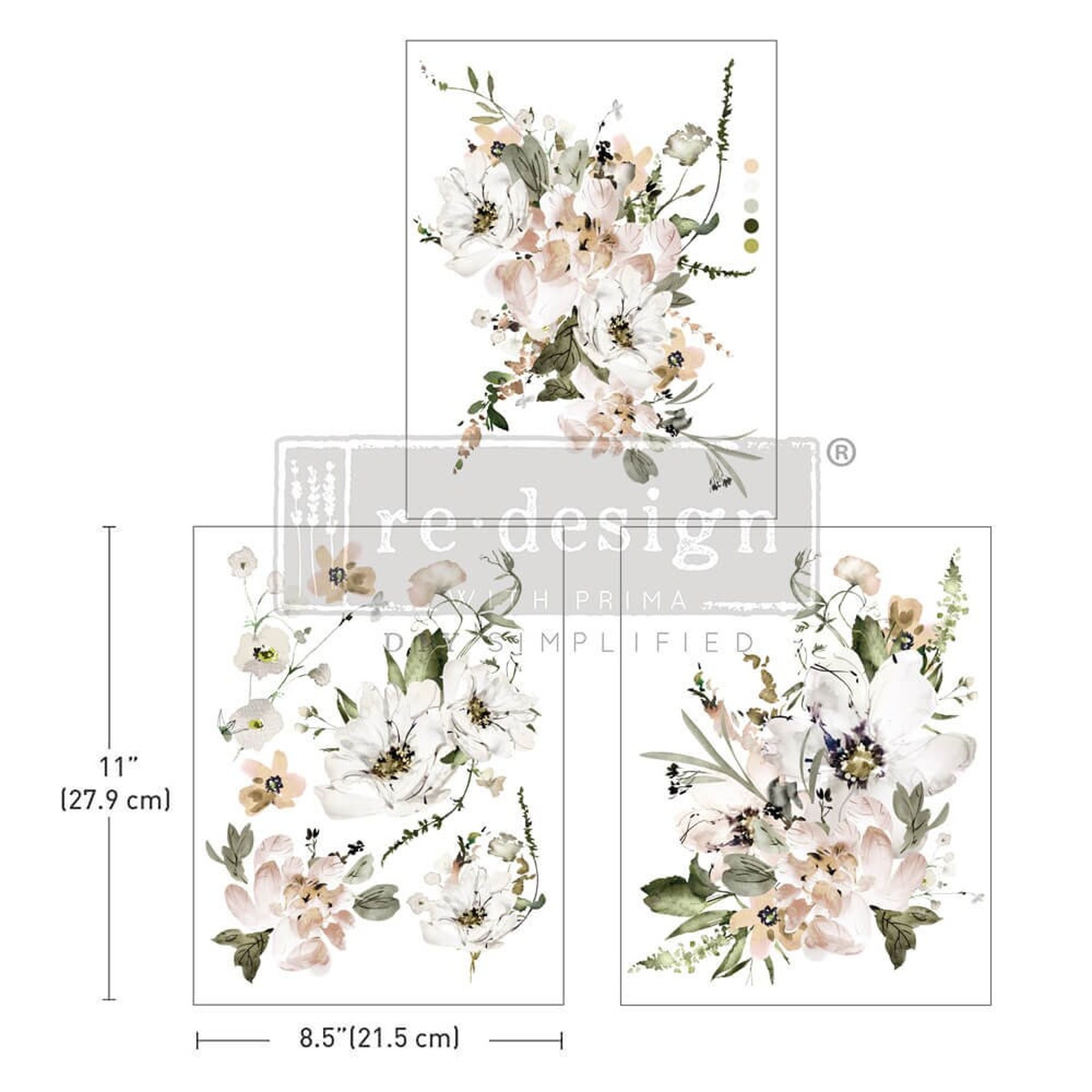 Rub on Transfers for Furniture Pastels Artistry | Redesign With Prima ...