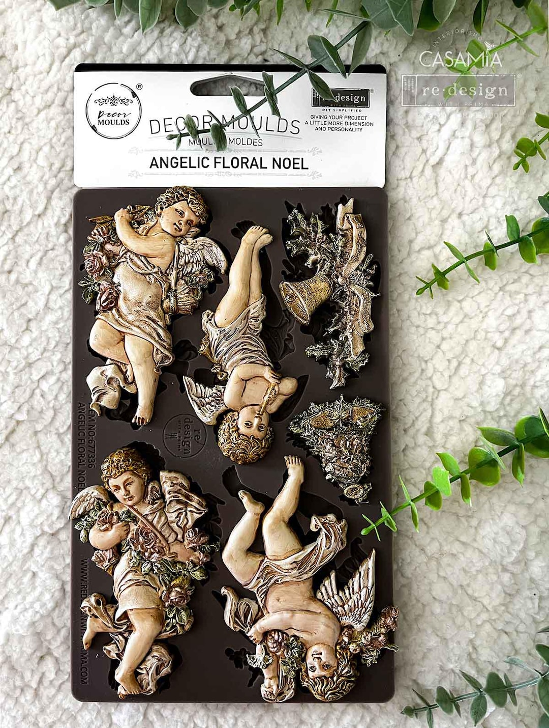 New! Silicone Molds for Christmas Crafts ANGELIC FLORAL NOEL | Redesign ...