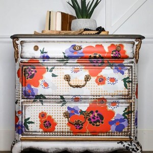 Rub on Transfers for Furniture, MODERNIST FLORAL by Cece Restyled ...