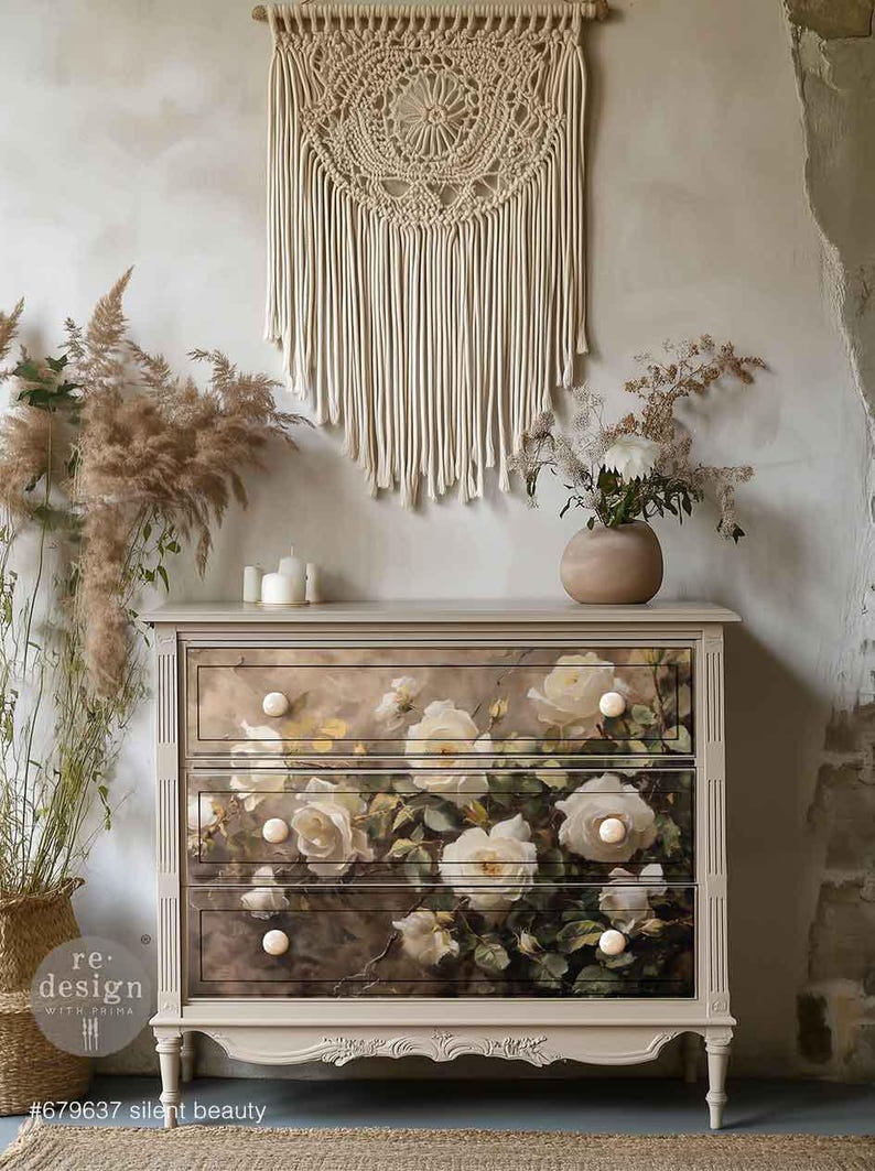 Extra Large Decoupage Paper for Furniture SILENT BEAUTY | Redesign With ...