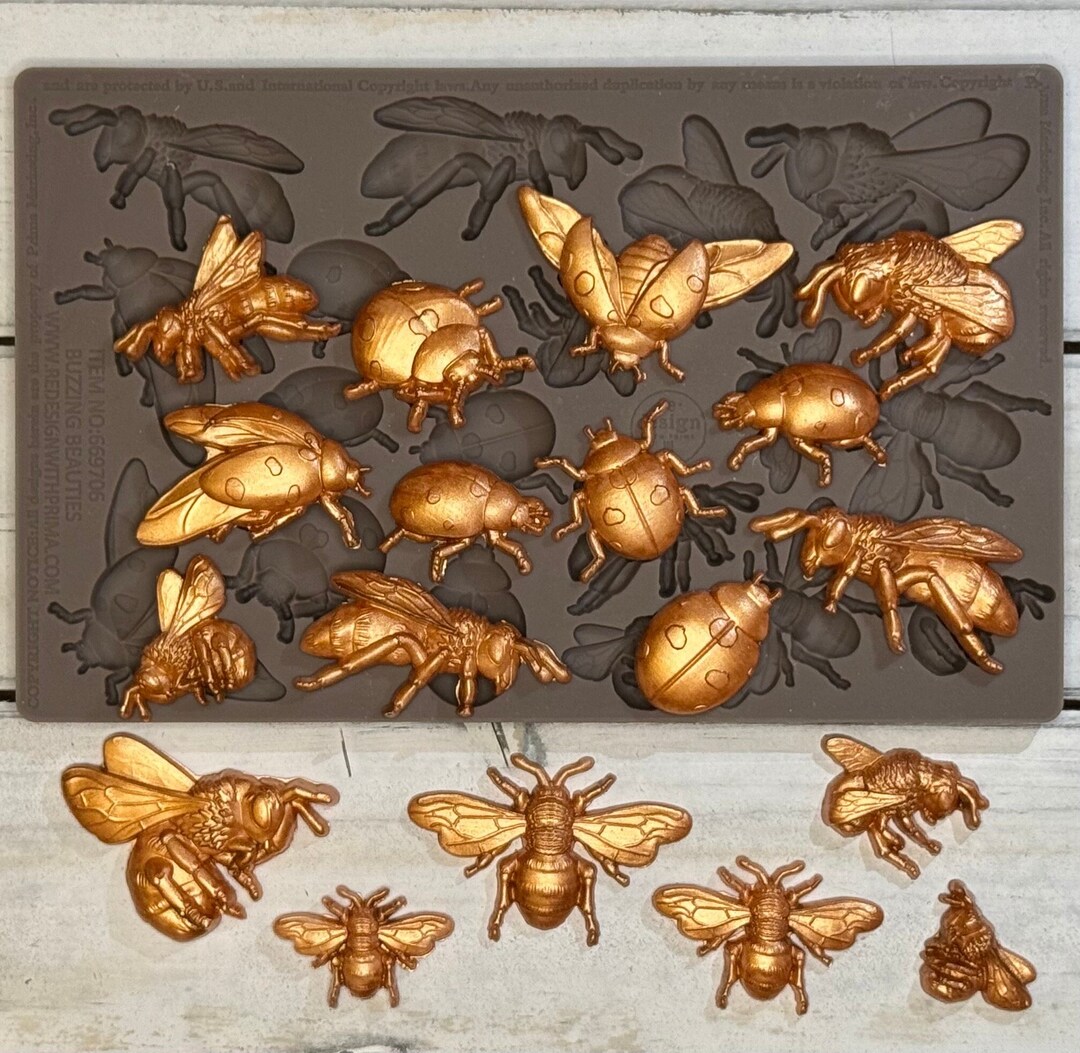 Silicone Molds for Resin BUZZING BEAUTIES || Redesign With Prima Moulds ...