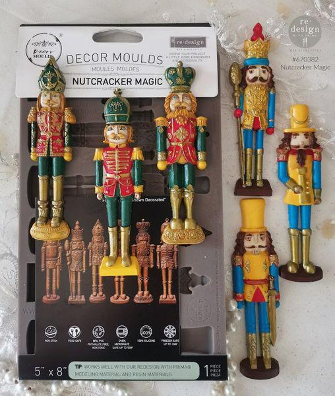 New! Silicone Molds for Resin NUTCRACKER MAGIC || Redesign With Prima ...