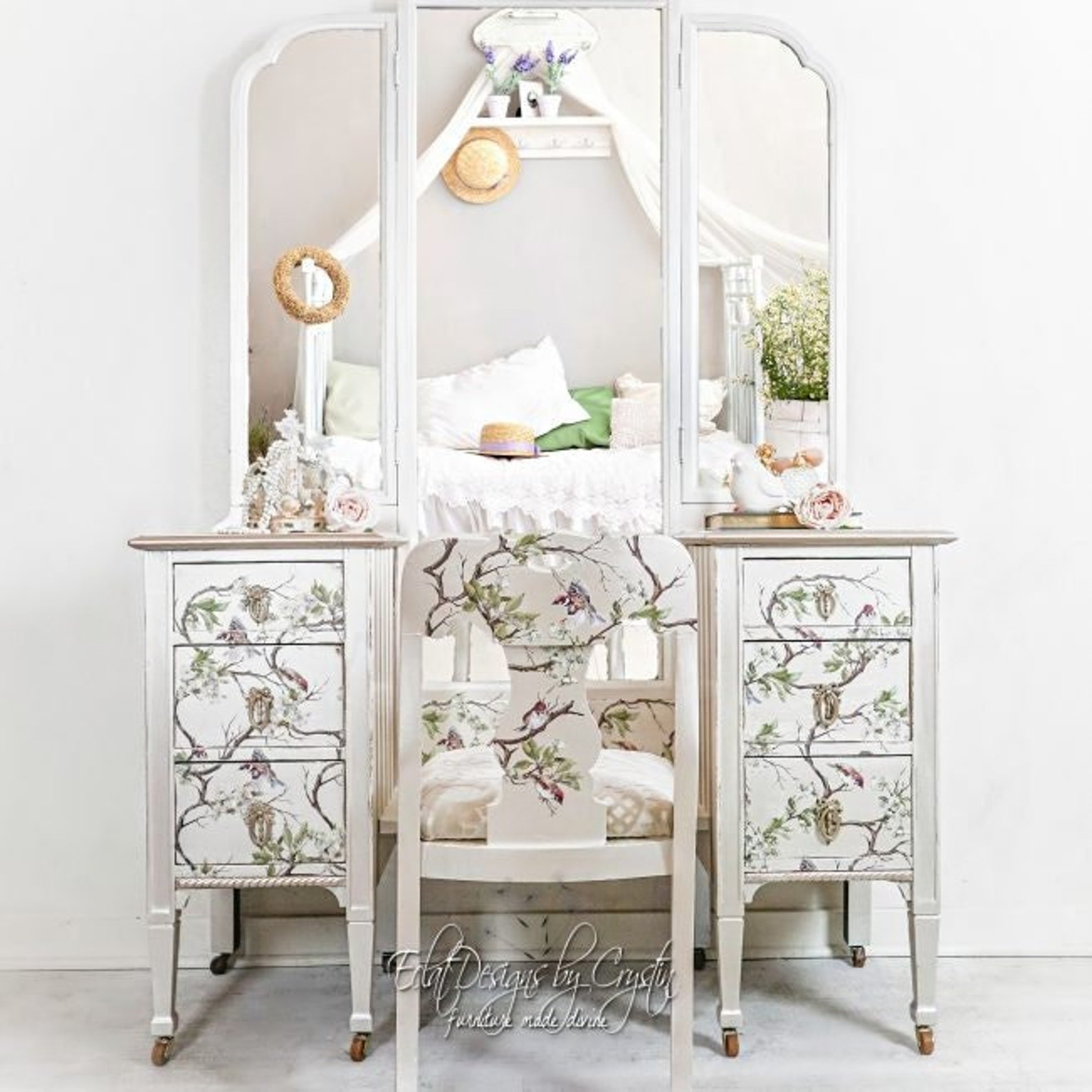 Rub on Transfers for Furniture Redesign With Prima Transfers - Etsy