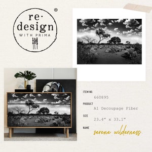 Decoupage Rice Paper, SERENE WILDERNESS by Redesign With Prima, Large ...