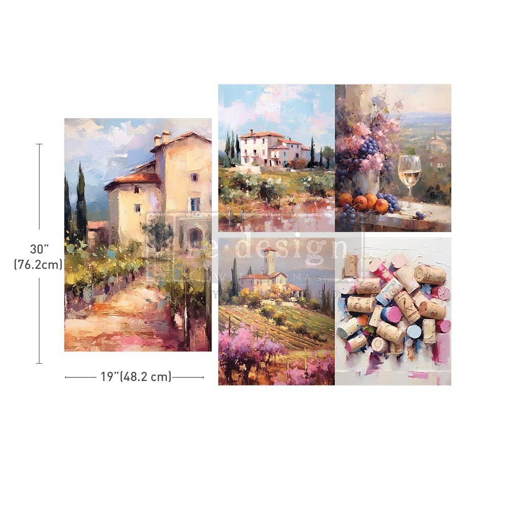 Large Decoupage Paper for Furniture ROMANTIC GETAWAY | Redesign With ...