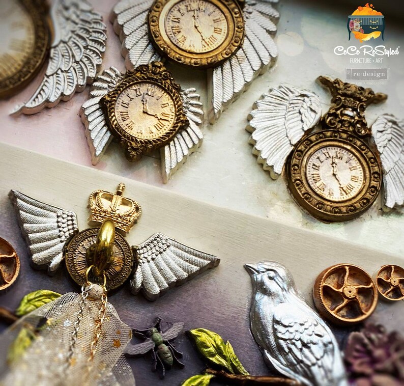 WINGS and LOCKET Mould by Redesign With Prima Angel food | Etsy