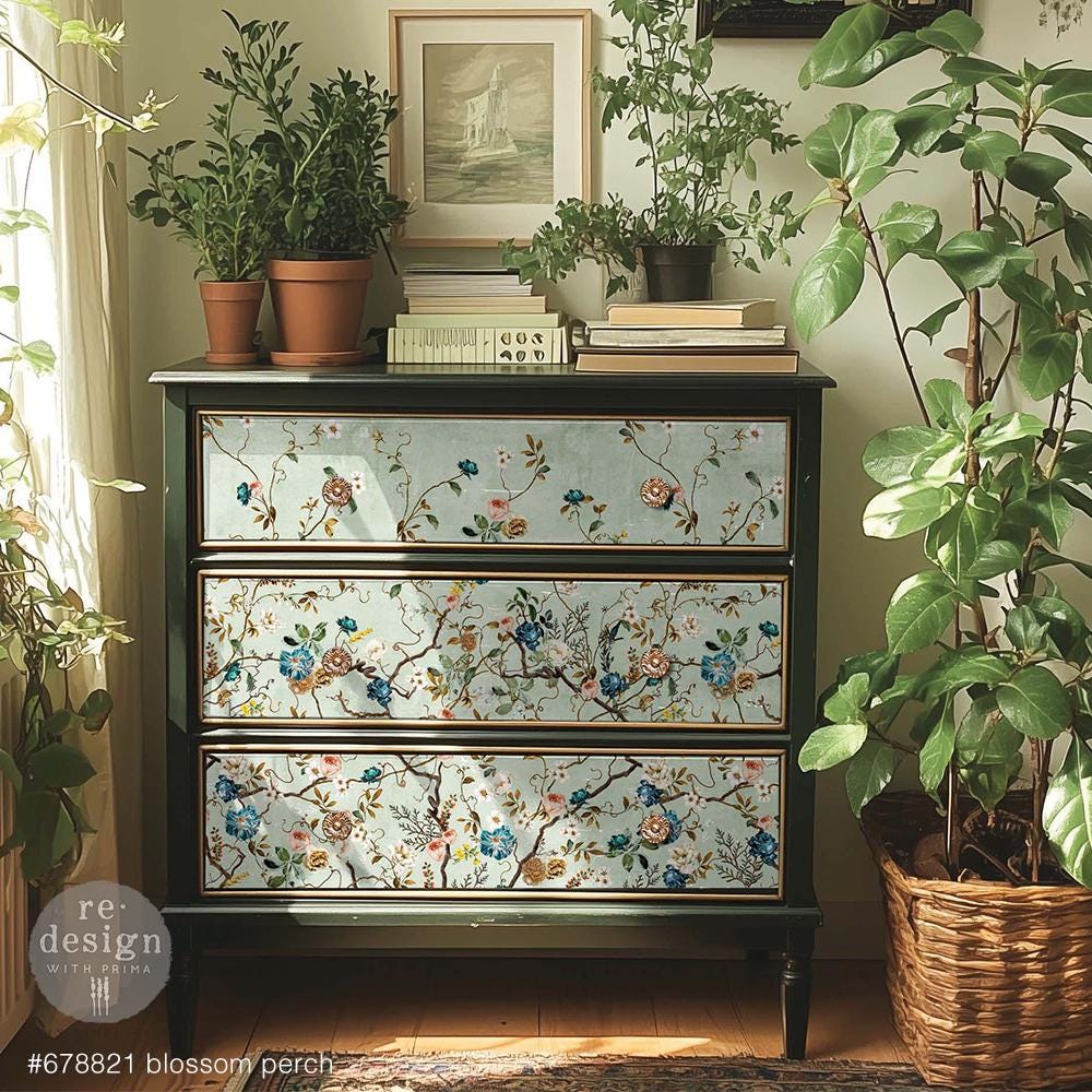 Extra Large Decoupage Paper for Furniture BLOSSOM PERCH | Redesign With ...