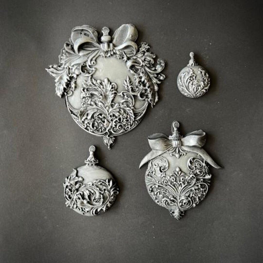 New! Lablanche Molds CHRISTMAS BALLS Silicone Mold for Resin || Baking ...