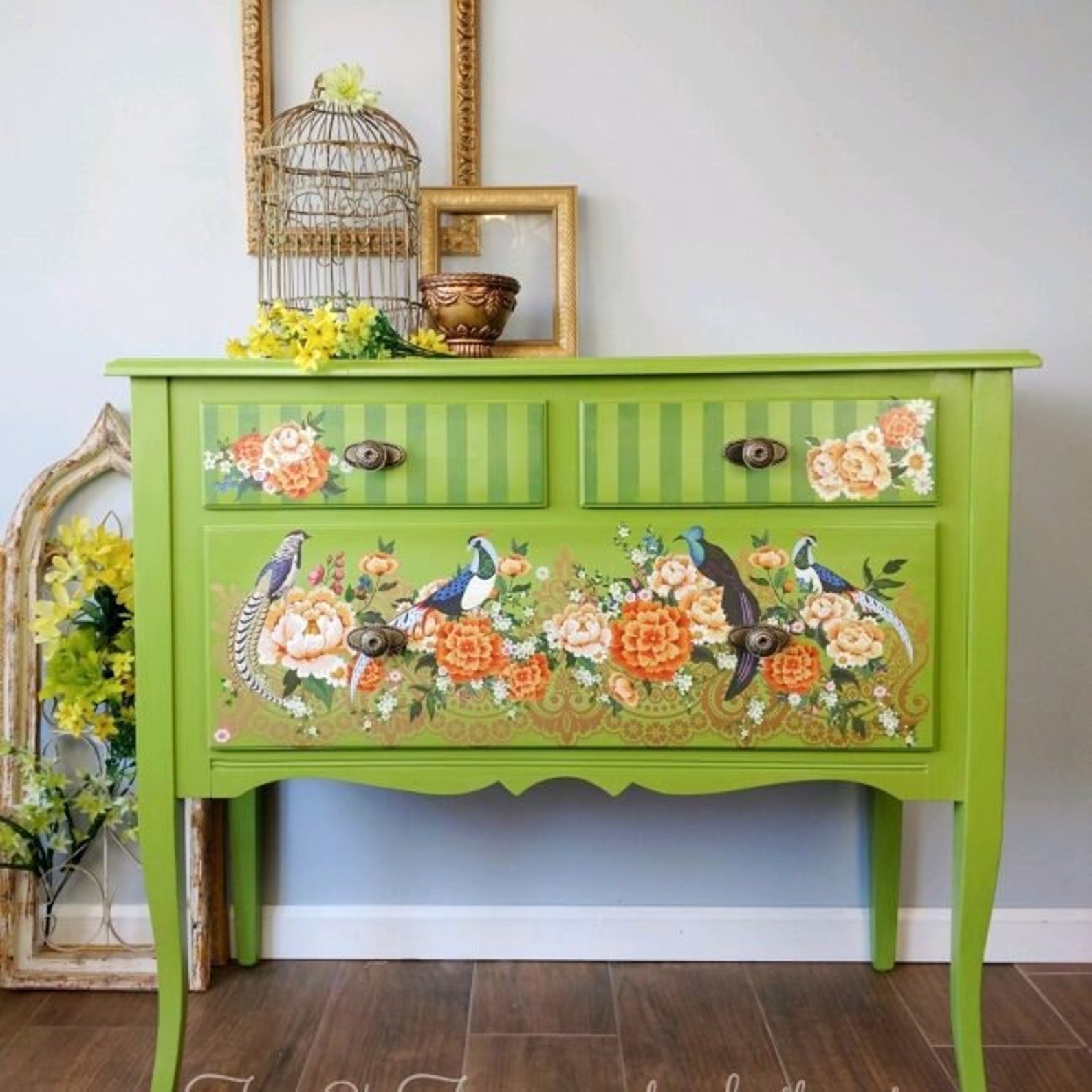 New Decals for Furniture Cece Restyled Transfer PHEASANTS - Etsy
