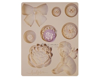 WATERCOLOR FLORAL Silicone Mold Redesign With Prima Moulds 3.54.5 Resin ...