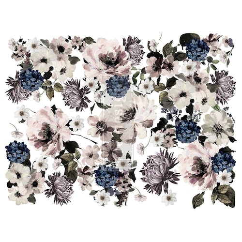 MIDNIGHT FLORAL Furniture Transfers Redesign With Prima - Etsy