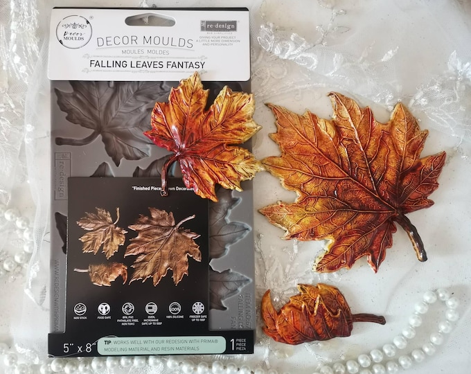 New! Silicone Molds for Resin FALLING LEAVES || Redesign With Prima ...