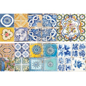 Rub on Transfers for Furniture CERAMIC TILES II || Redesign With Prima ...