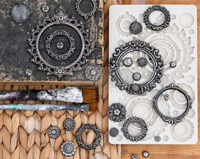 Mirror Frames Silicone Molds, Finnabair With Redesign With Prima, 5" X ...