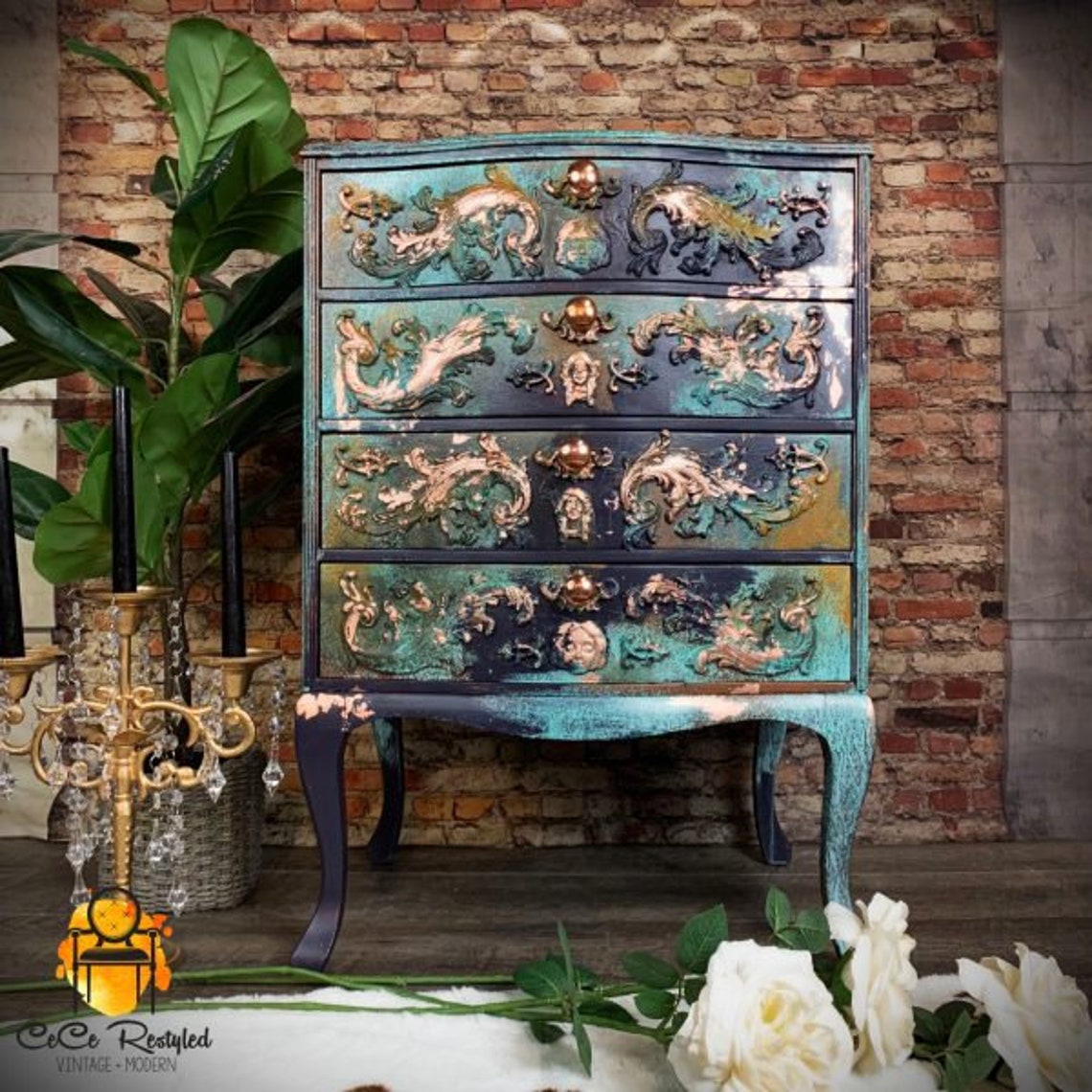 Redesign With Prima Moulds Furniture Moulds PORTICO SCROLLS - Etsy