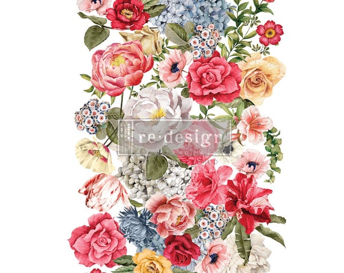 Rub on Transfers for Furniture LIFE in FULL BLOOM || Redesign With ...