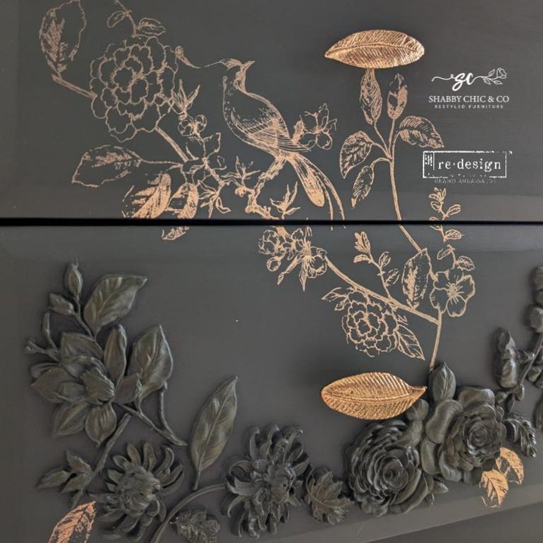 Furniture Transfers A BIRD SONG || Redesign With Prima Rub on Transfers ...