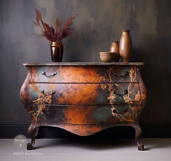 Rub on Transfers for Furniture BIRD WATCHING | Kacha Redesign With ...