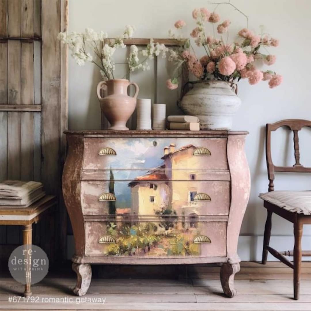 Large Decoupage Paper for Furniture ROMANTIC GETAWAY | Redesign With ...