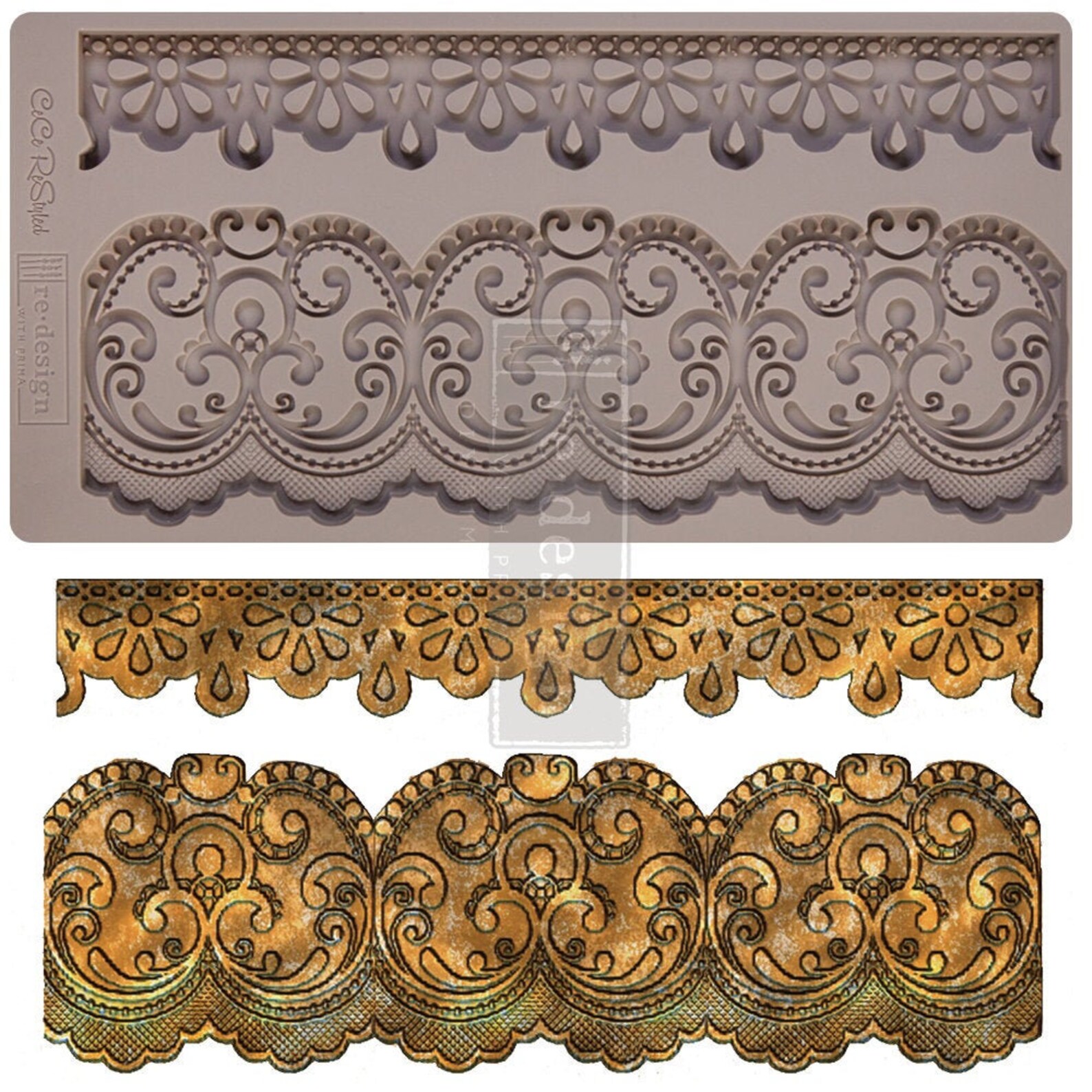 Silicone Molds Furniture Appliques Cece Restyled BORDER - Etsy