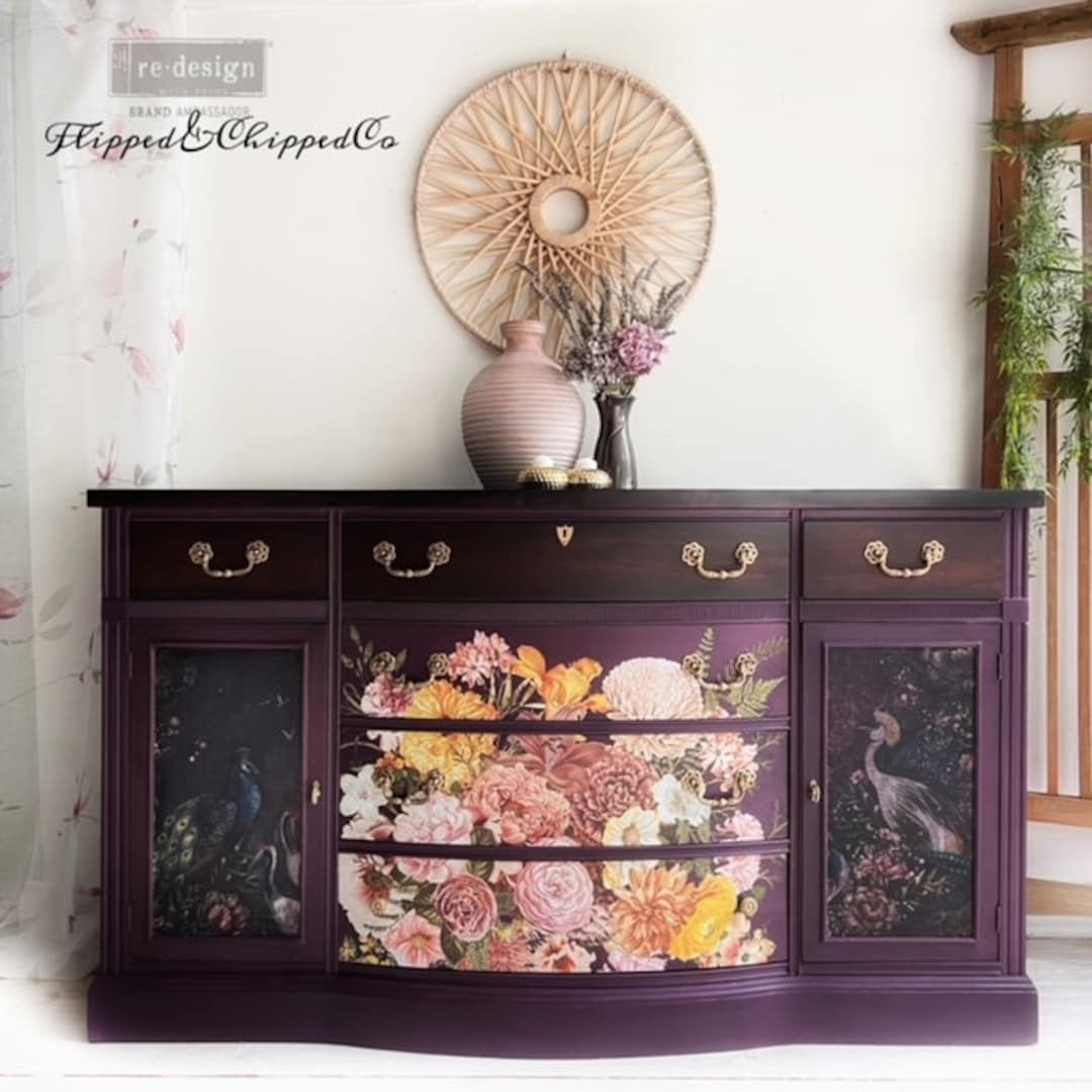 Rub on Transfers for Furniture WOODLAND FLORAL | Redesign With Prima ...
