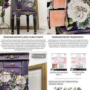 Vintage Dream Rub on Furniture Transfers, Rub on Transfers, Furniture ...