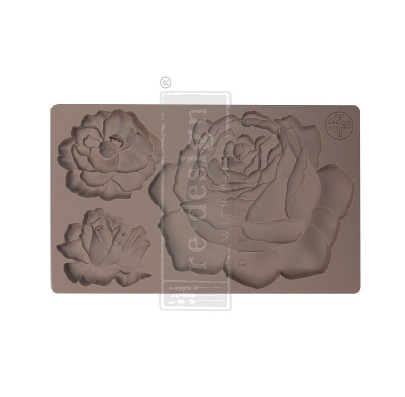 Silicone Mold Etruscan Rose Redesign With Prima Moulds - Etsy