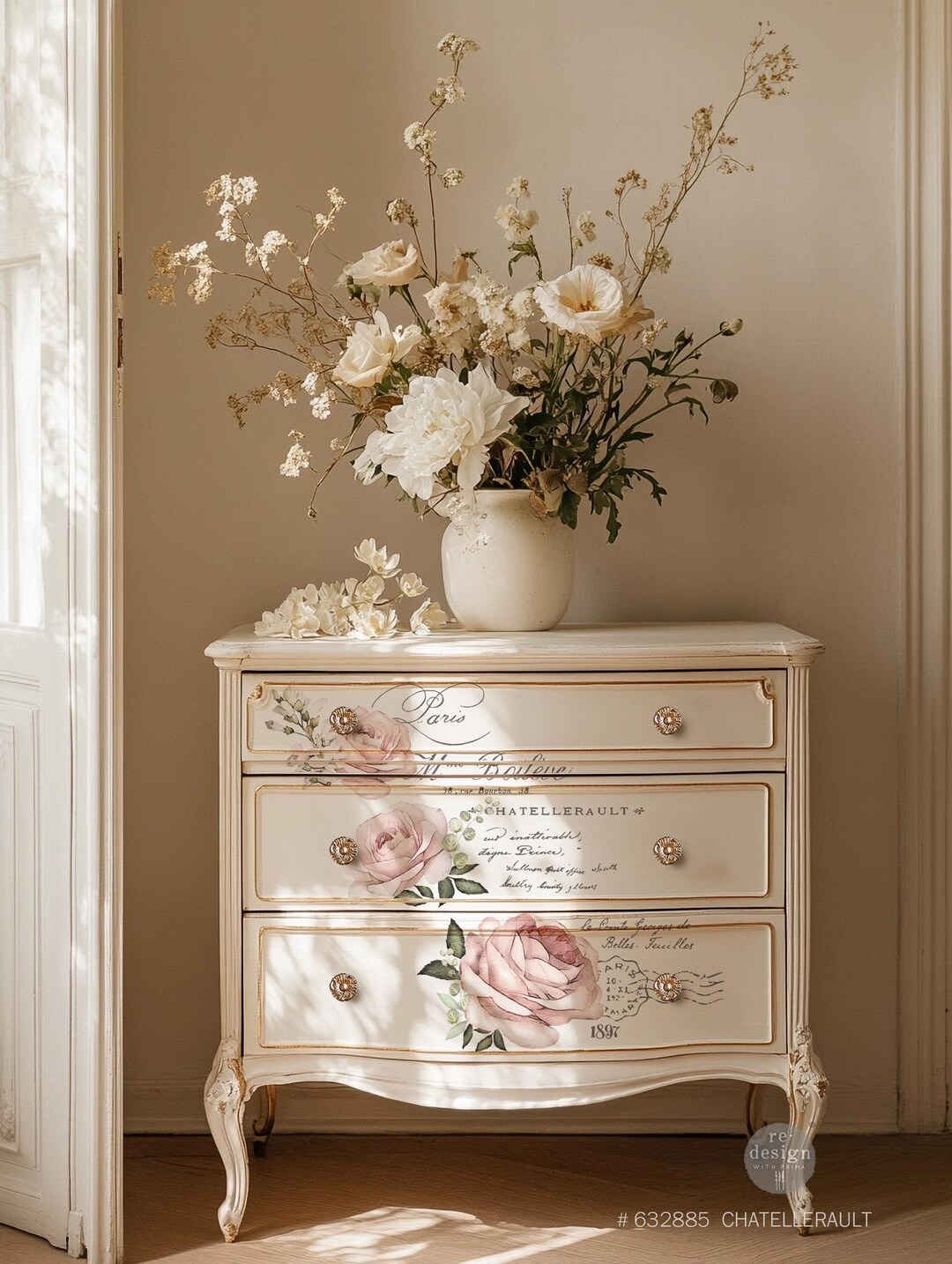 Rub on Transfers for Furniture CHATELLERAULT | Redesign With Prima ...