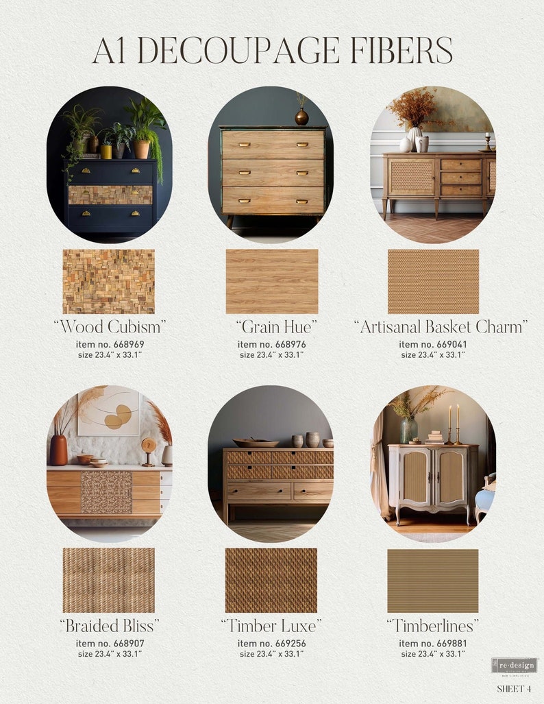 Rustic Refuge Decoupage Paper for Furniture | Redesign With Prima ...