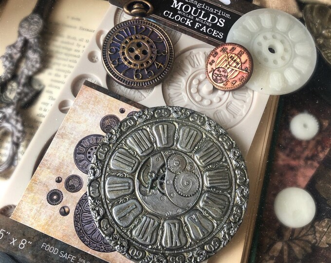 Silicone Molds CLOCK FACES by FINNABAIR Resin Molds Polymer - Etsy