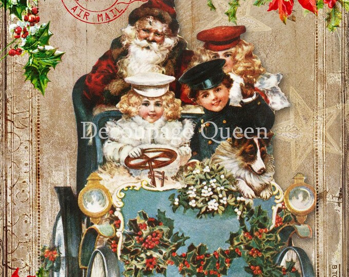 New! Rice Paper Decoupage FAIRY TALE STRIPES by Decoupage Queen | Large ...