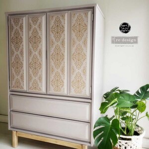 KACHA GOLD DAMASK Rub on Transfers for Furniture, Redesign With Prima ...