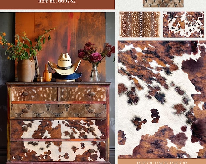 New Large Decoupage Paper for Furniture RANCH ROAMERS Redesign With ...