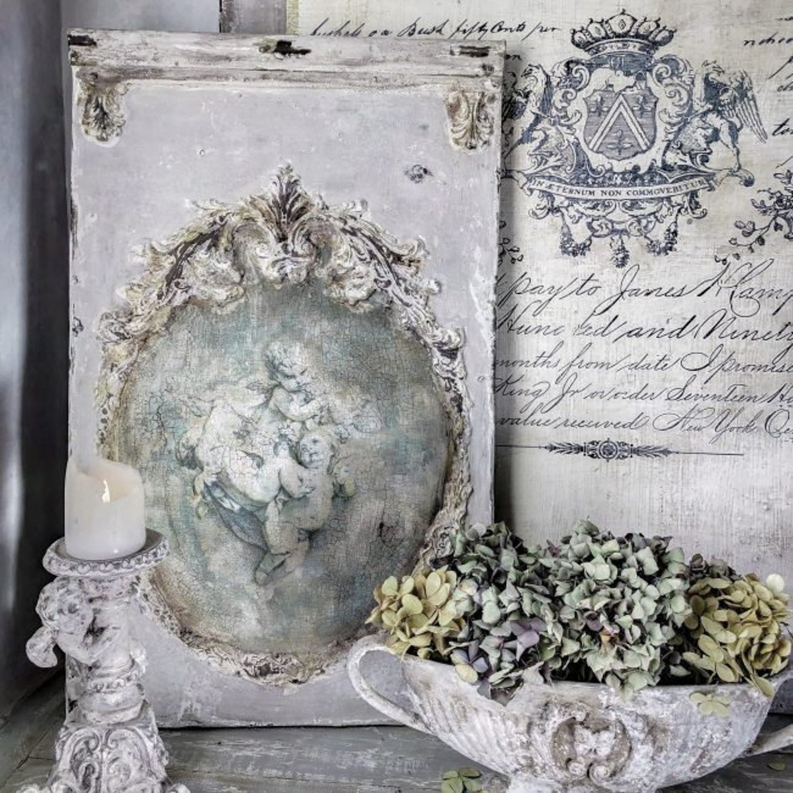Redesign With Prima Moulds Furniture Moulds PORTICO SCROLLS - Etsy