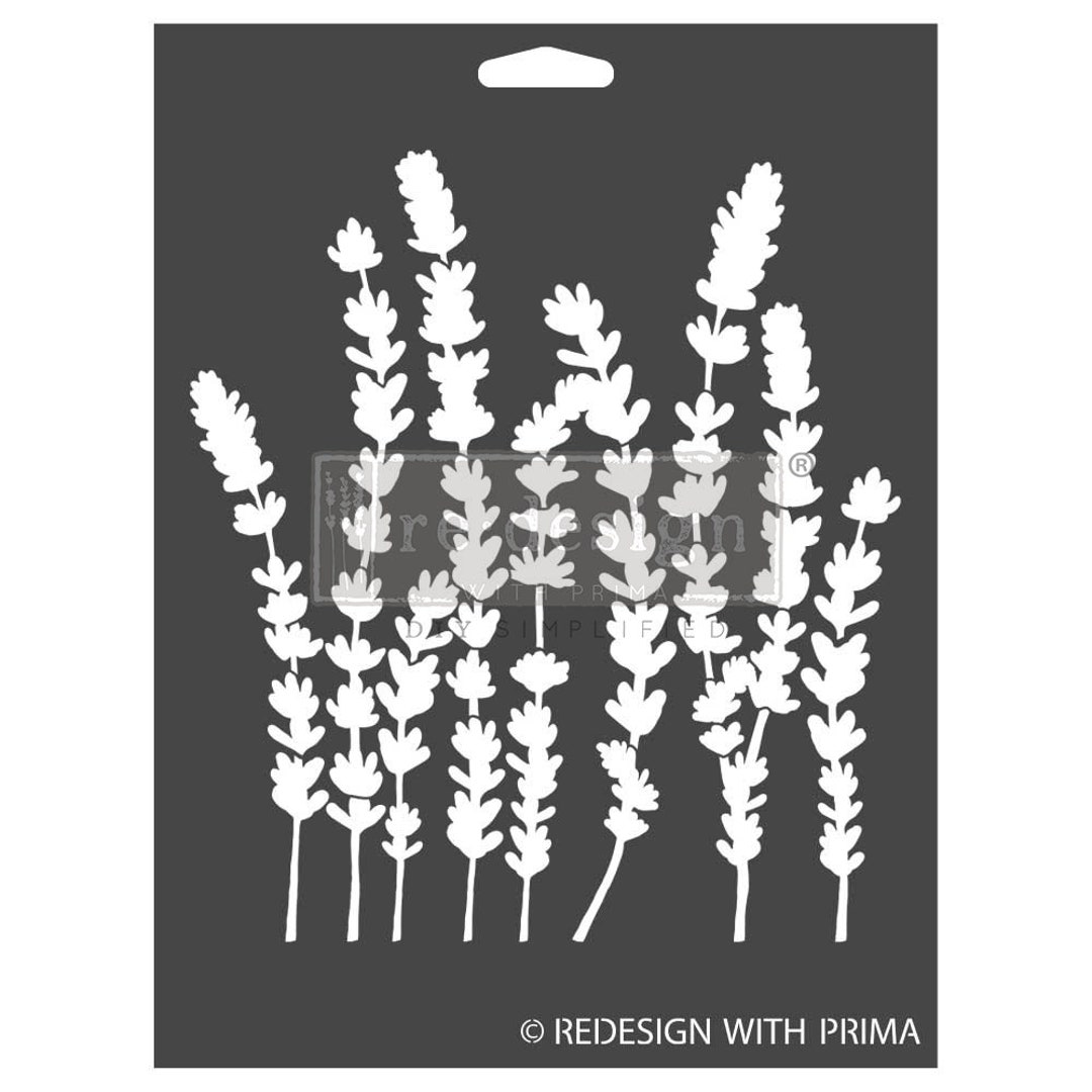 Lavender Bliss Stencil for Furniture | Redesign With Prima Stencils for ...
