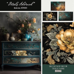 Large Decoupage Paper for Furniture | PETALS ADORNED | Redesign With ...