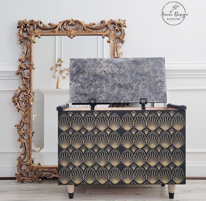 ART DECO Stencil Redesign With Prima Stencil Redesign Decor - Etsy