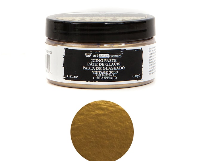 VINTAGE GOLD Icing Paste, FINNABAIR, Art Extravagance Icing Paste - 4oz ...