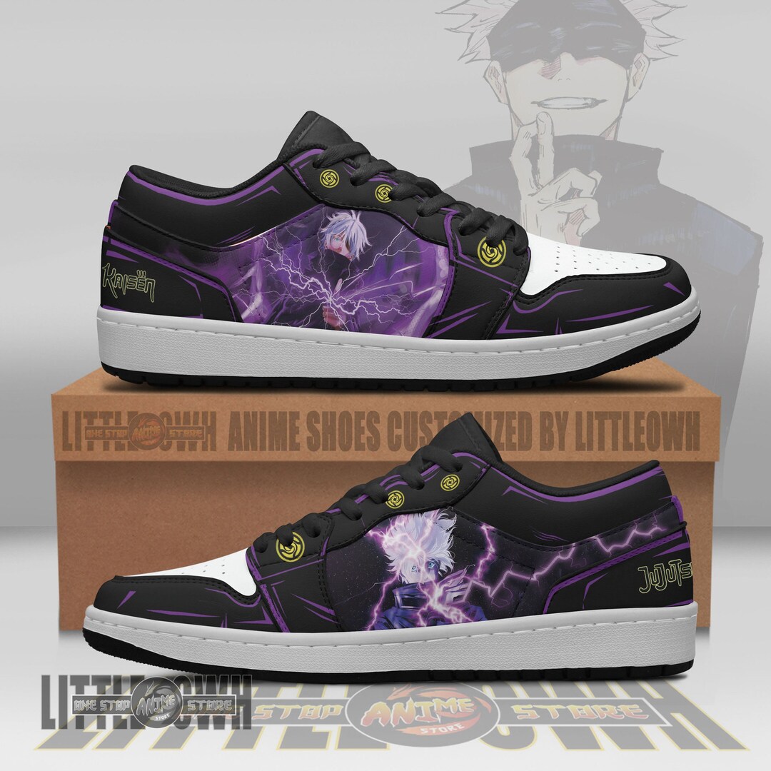 Satoru Gojo Anime Shoes Custom Jujutsu Kaisen AJ Low Top Shoes SB039 - Etsy
