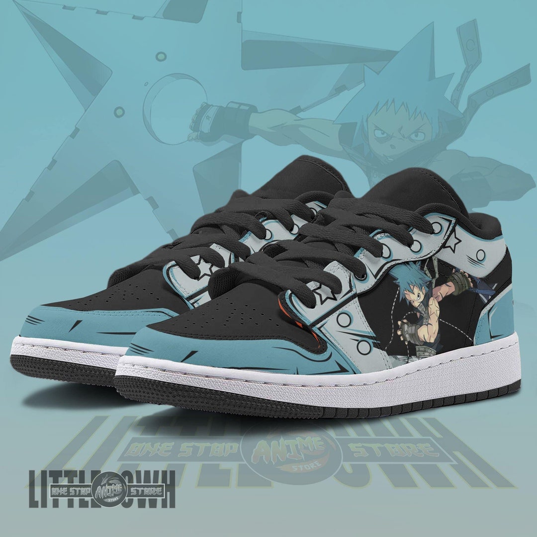Black Star Shoes Soul Eater AJ Low Top Shoes SB064 - Etsy