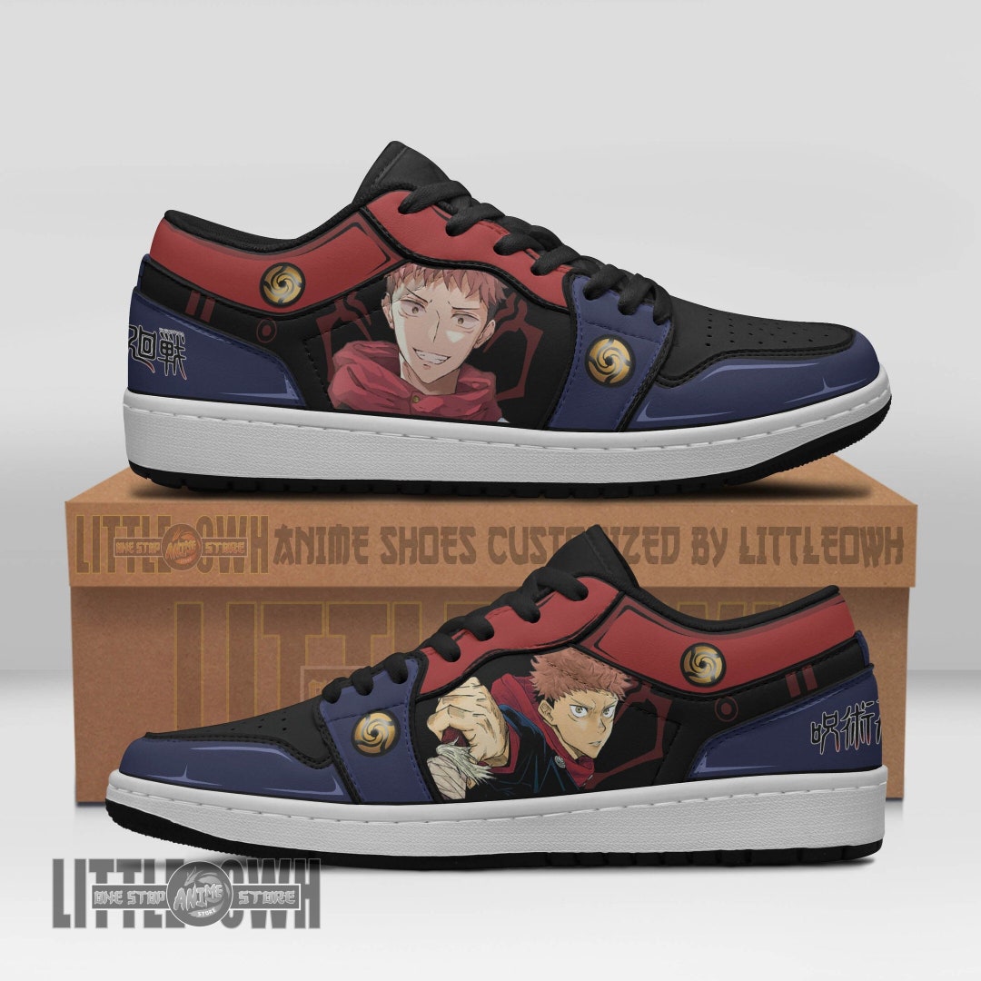 Jujutsu Kaisen Yuji Itadori Anime Shoes Custom AJ Low Top Shoes SB065 ...