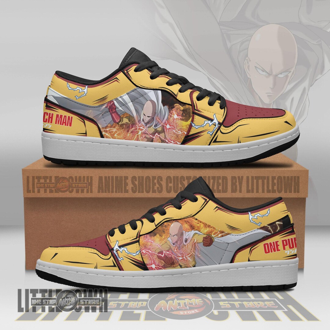 Saitama Shoes Custom One Punch Man Anime AJ Low Top Shoes SB005 - Etsy